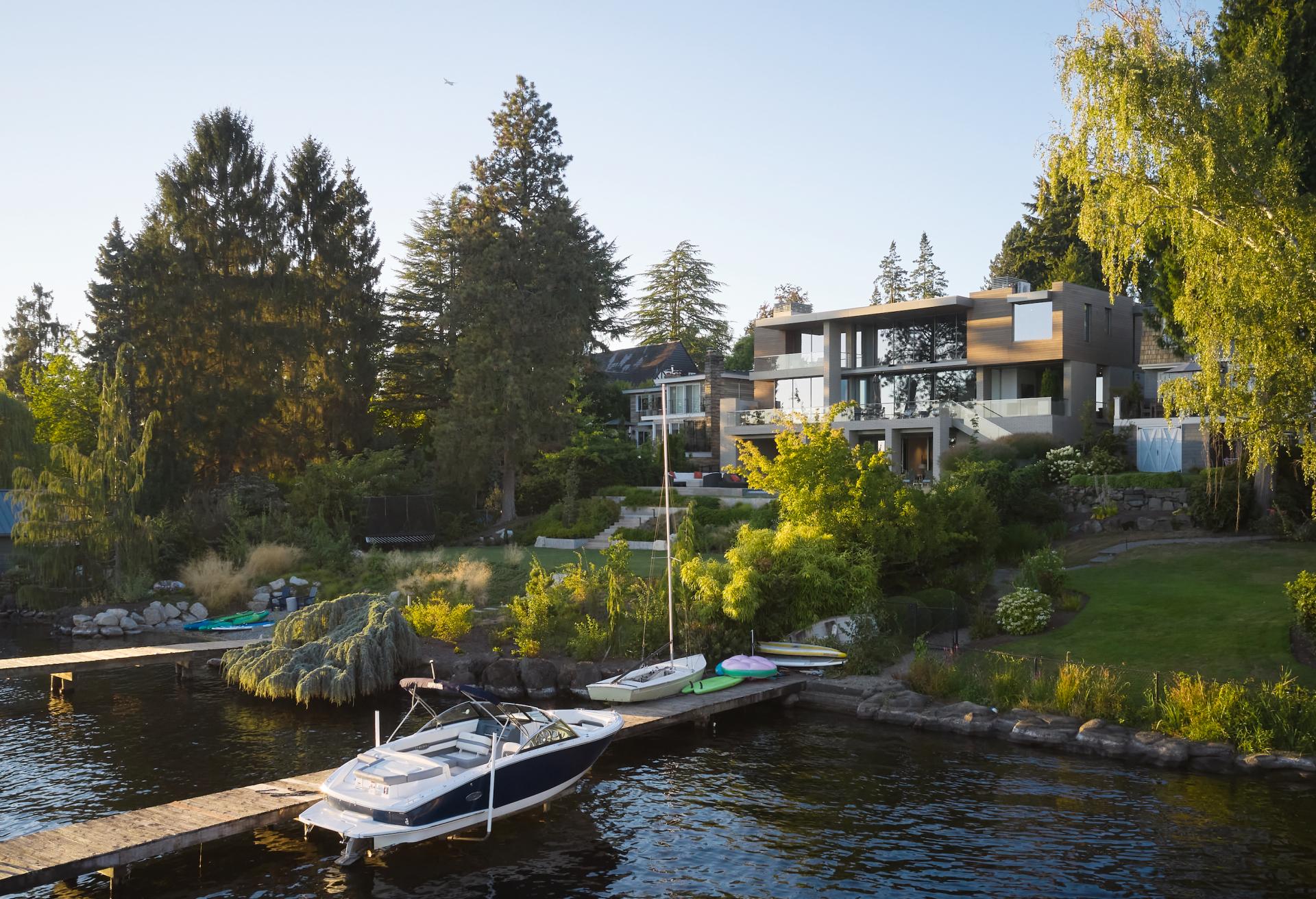 Modern Lake House Seattle Washington Lake House Residence | Silk